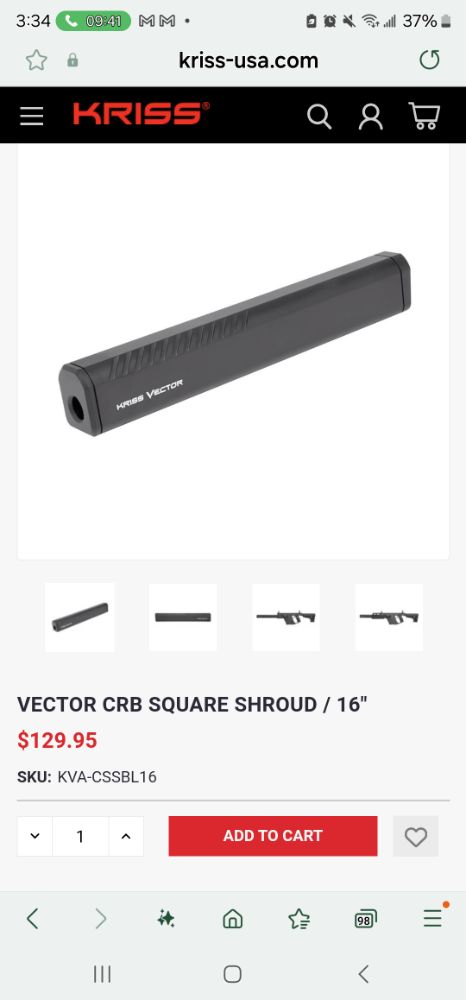 Kriss Vector Enhanced Square Shroud