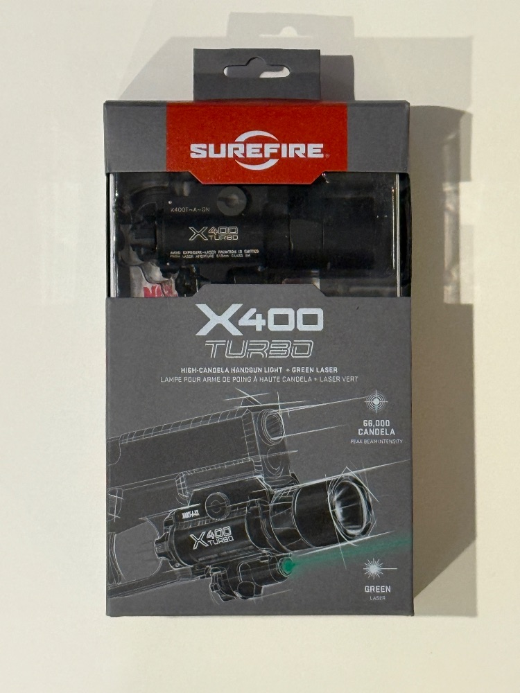 SUREFIRE X400T-A-GN TURBO WEAPON LIGHT W/GREEN LASER